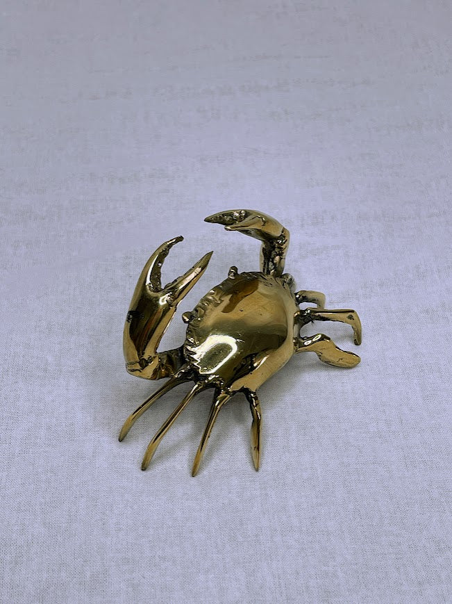 Regal Brass Crab Sculpture | Brass Décor | Brass Crab | Brass Homewares ...